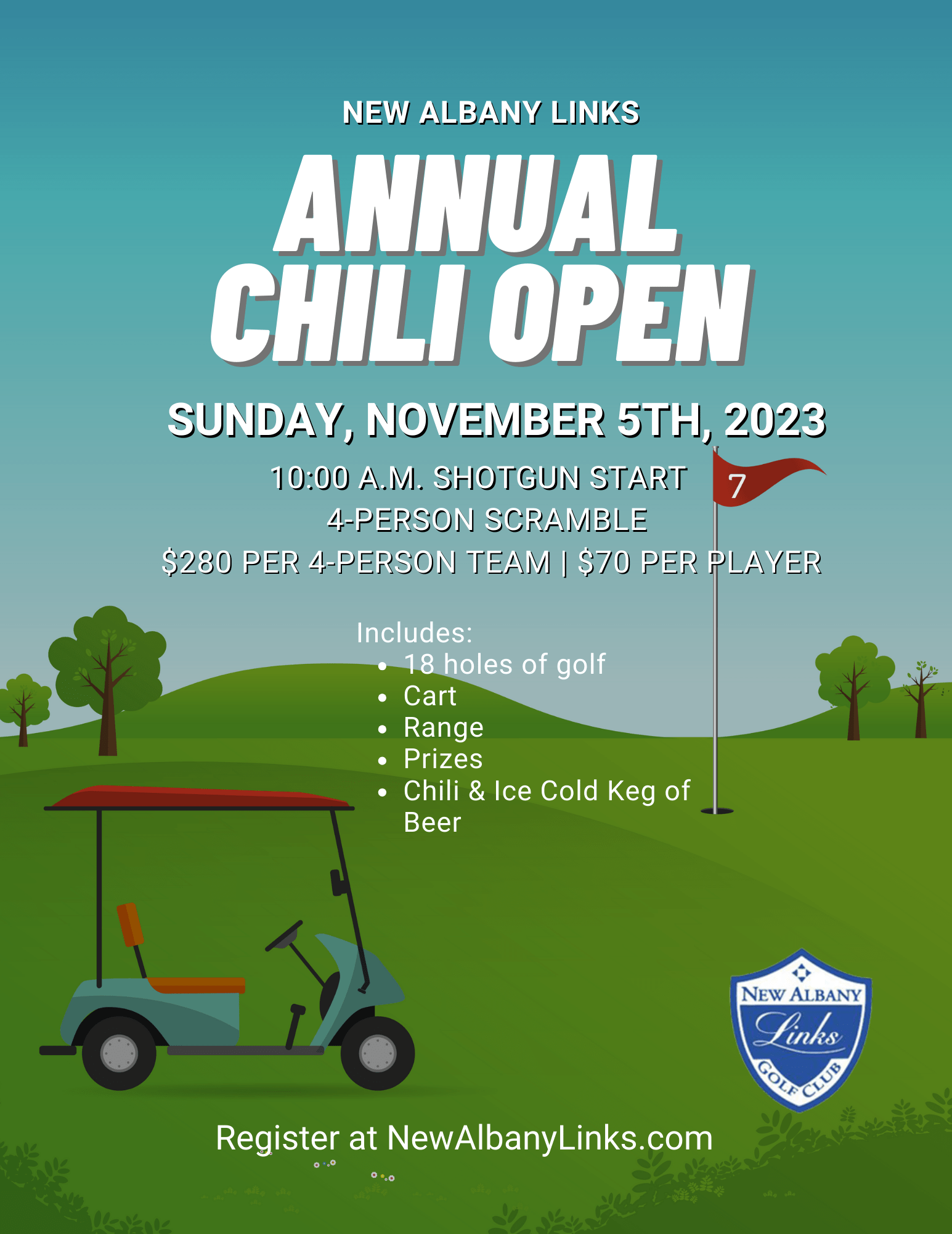 Annual Chili Open Golf Outing - New Albany Links Golf Club