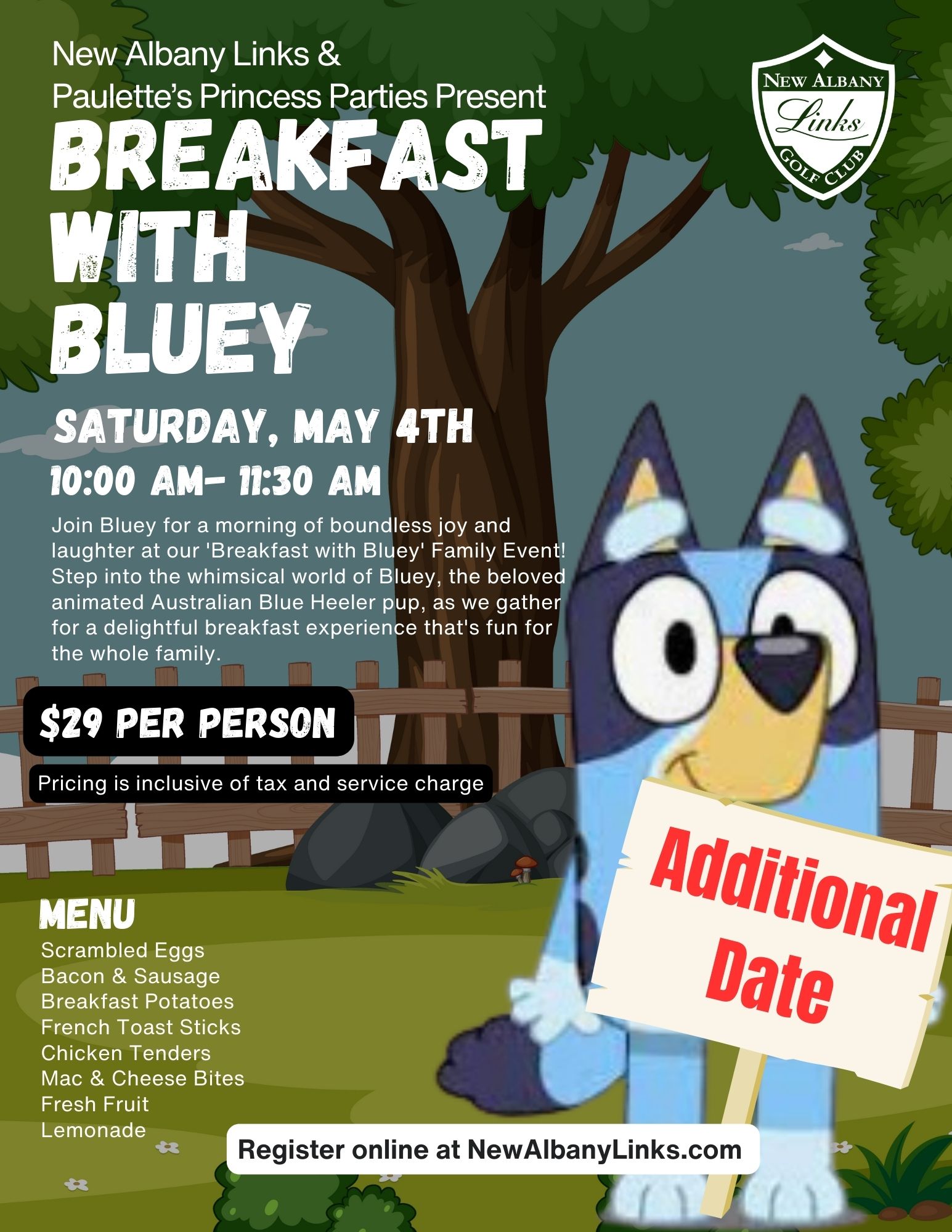 Breakfast with Bluey - New Albany Links Golf Club