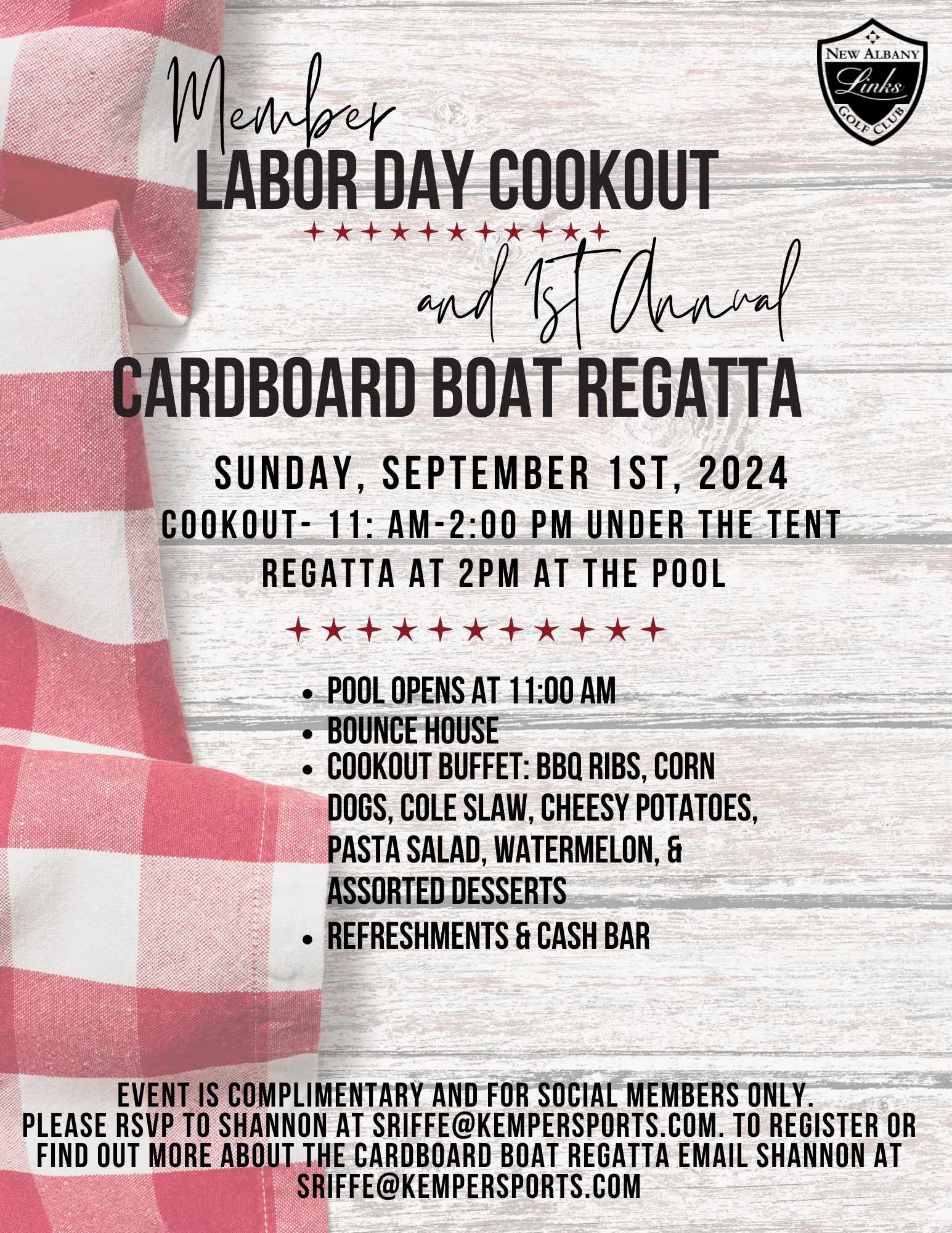 Events from July 18 – September 1